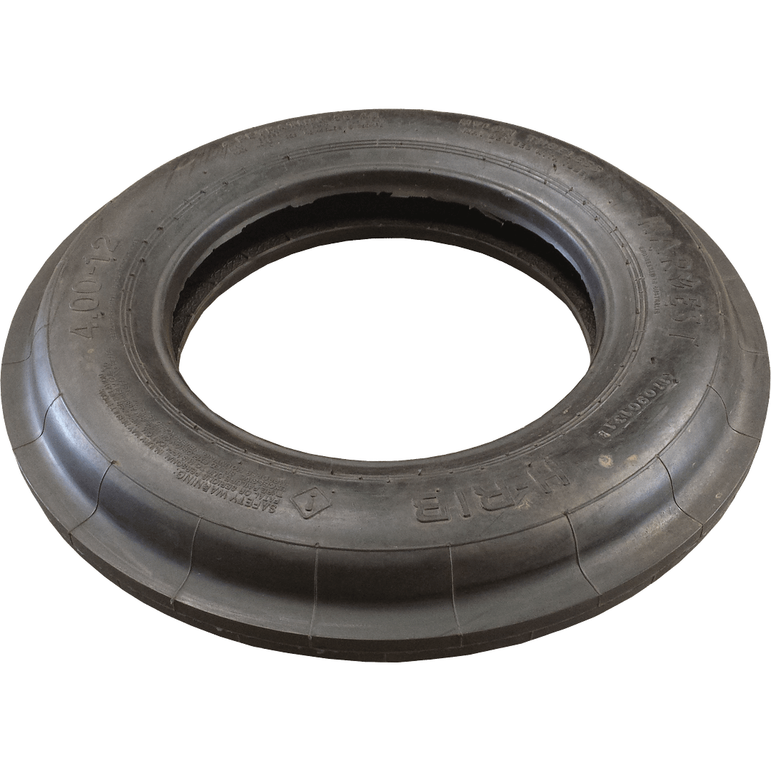 Single Rib Press Wheel Tyre (4" x 12") - BOSS Ag Parts