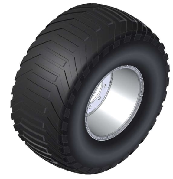 600/55x22.5 Floatation and W26x22.5 10/335 0-Offset Rim - BOSS Ag Parts