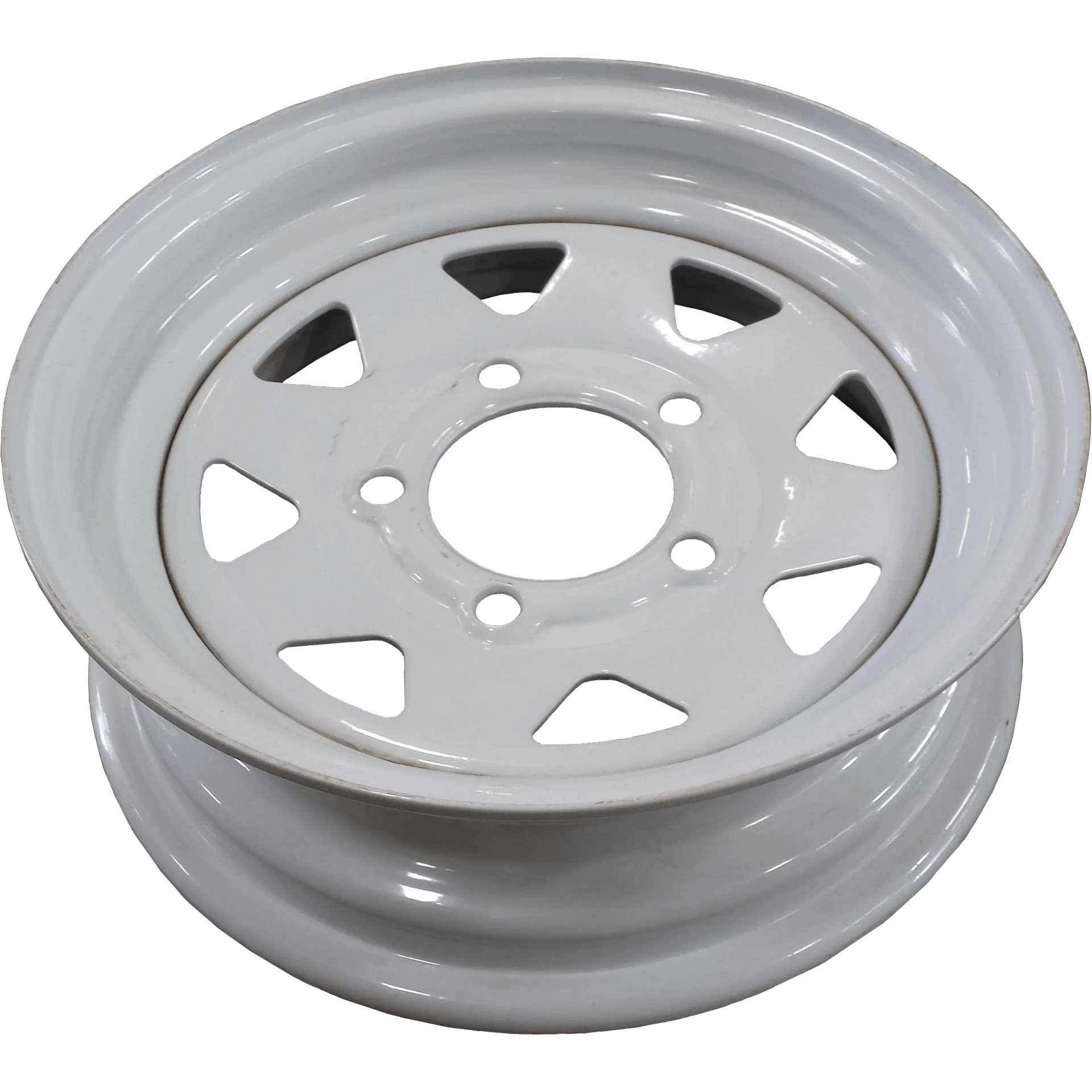 Rim 4" x 12" 5 Stud Ford Offset White @107.95mm PCD - BOSS Ag Parts